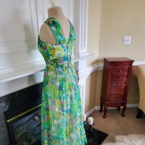 Dresses | Vintage Waterfall Maxi Dress | Poshmark
